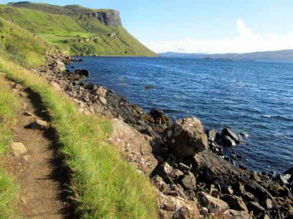 Scorrybreac Walk in Portree on the Isle of Skye in Scotland