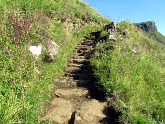 Scorrybreac Walk in Portree on the Isle of Skye in Scotland
