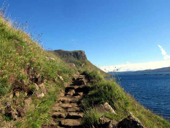 Scorrybreac Walk in Portree on the Isle of Skye in Scotland
