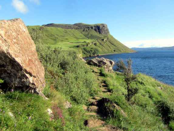 Scorrybreac Walk in Portree on the Isle of Skye in Scotland