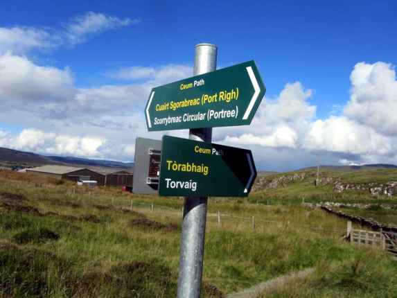 Scorrybreac Walk in Portree on the Isle of Skye in Scotland